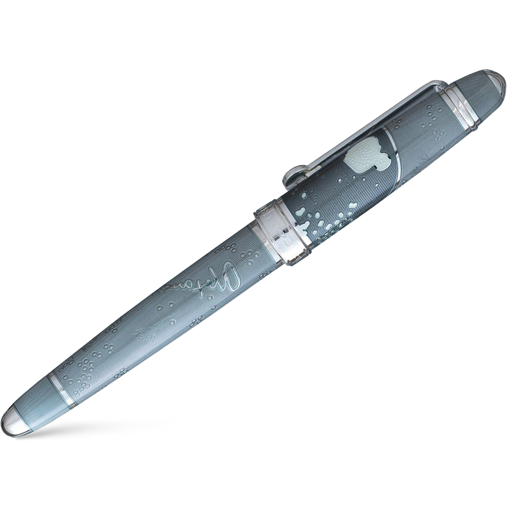 David Oscarson Sir Alexander Fleming Fountain Pen - Translucent Grey