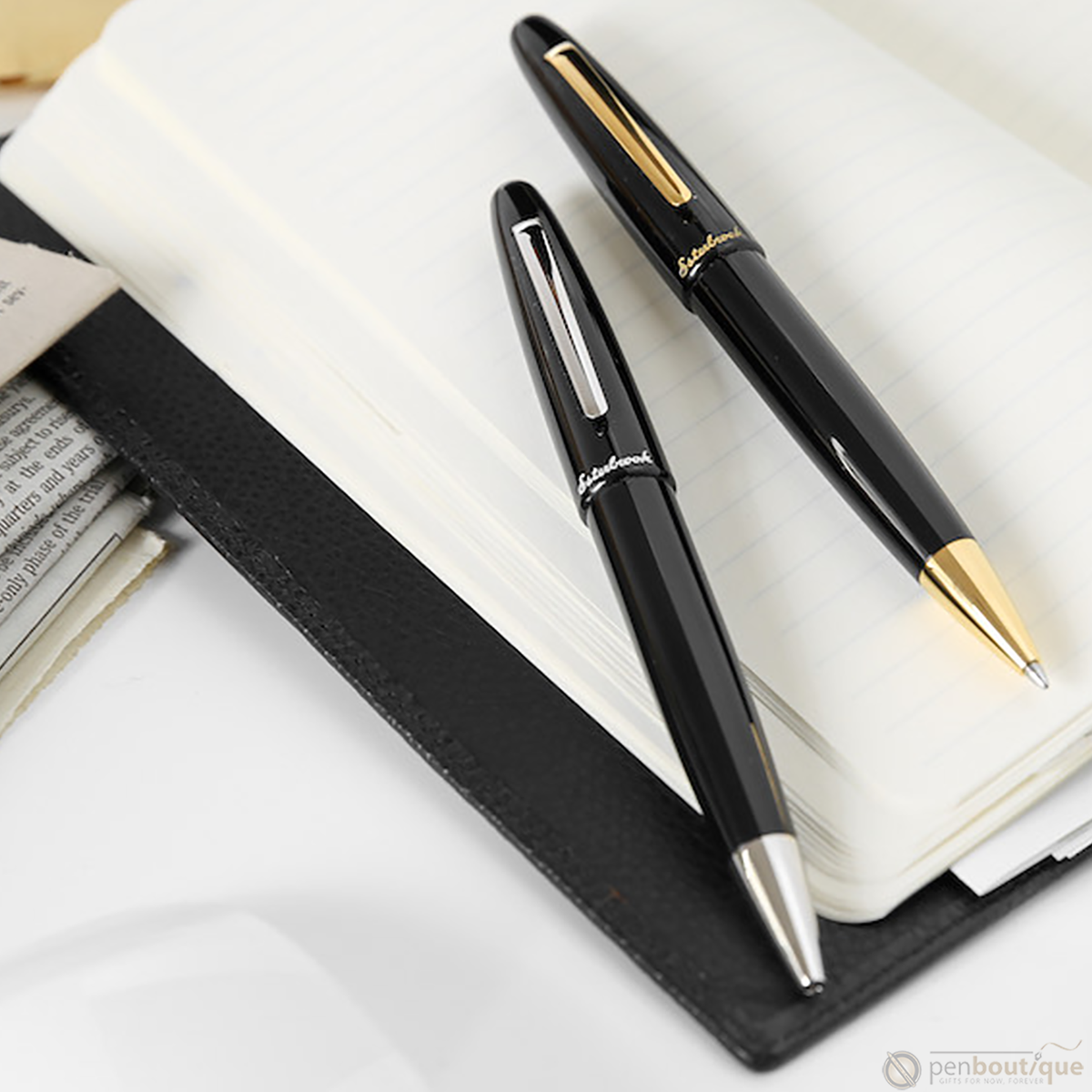 Esterbrook Estie Ballpoint Pen - Ebony - Gold Trim