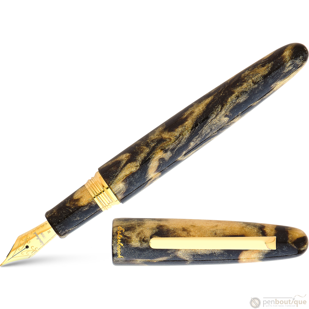 Esterbrook Estie OS Fountain Pen - Gold Rush Prospector Black