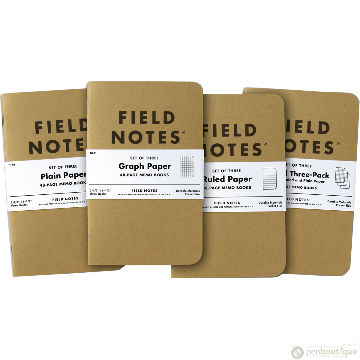 Field Notes Brand Original Graph 3-pack 3½" × 5½" - Pen Boutique Ltd