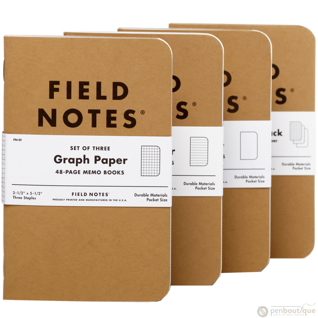 Field Notes Brand Original Graph 3-pack 3½" × 5½" - Pen Boutique Ltd