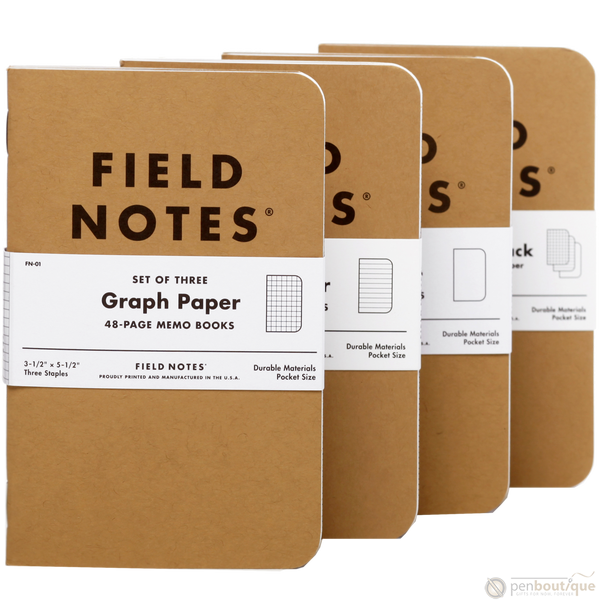 Field Notes Brand Original Graph 3-pack 3½" × 5½" - Pen Boutique Ltd