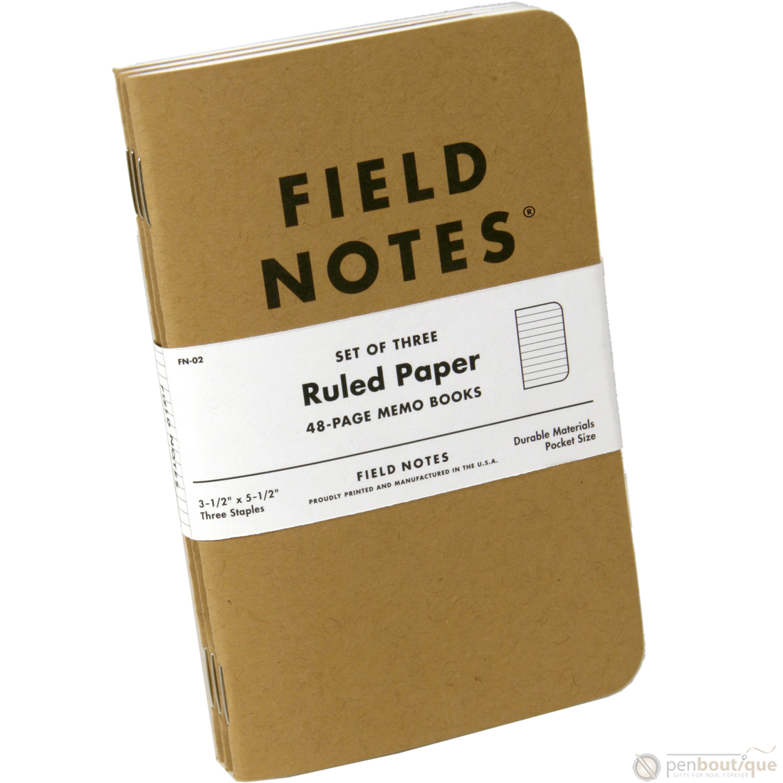 Field Notes Brand Original Ruled 3-pack 3½" × 5½"