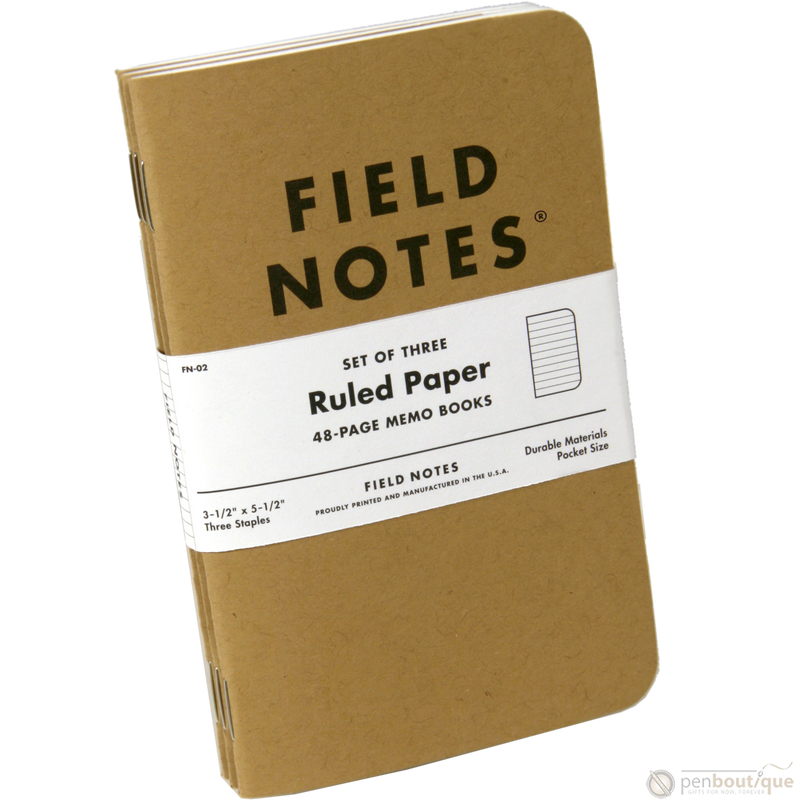 Field Notes Brand Original Ruled 3-pack 3½" × 5½"