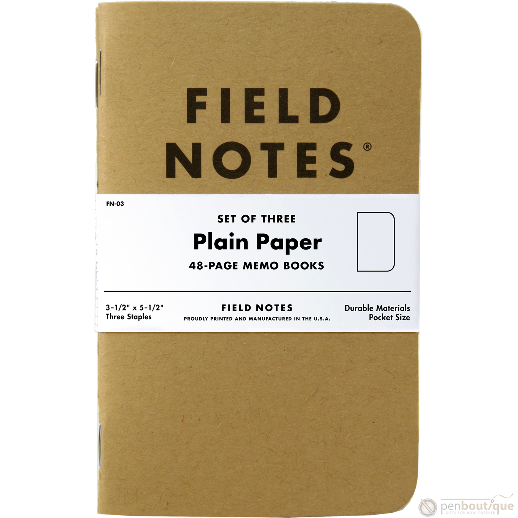 Field Notes Brand Original Plain 3-pack 3½" × 5½"