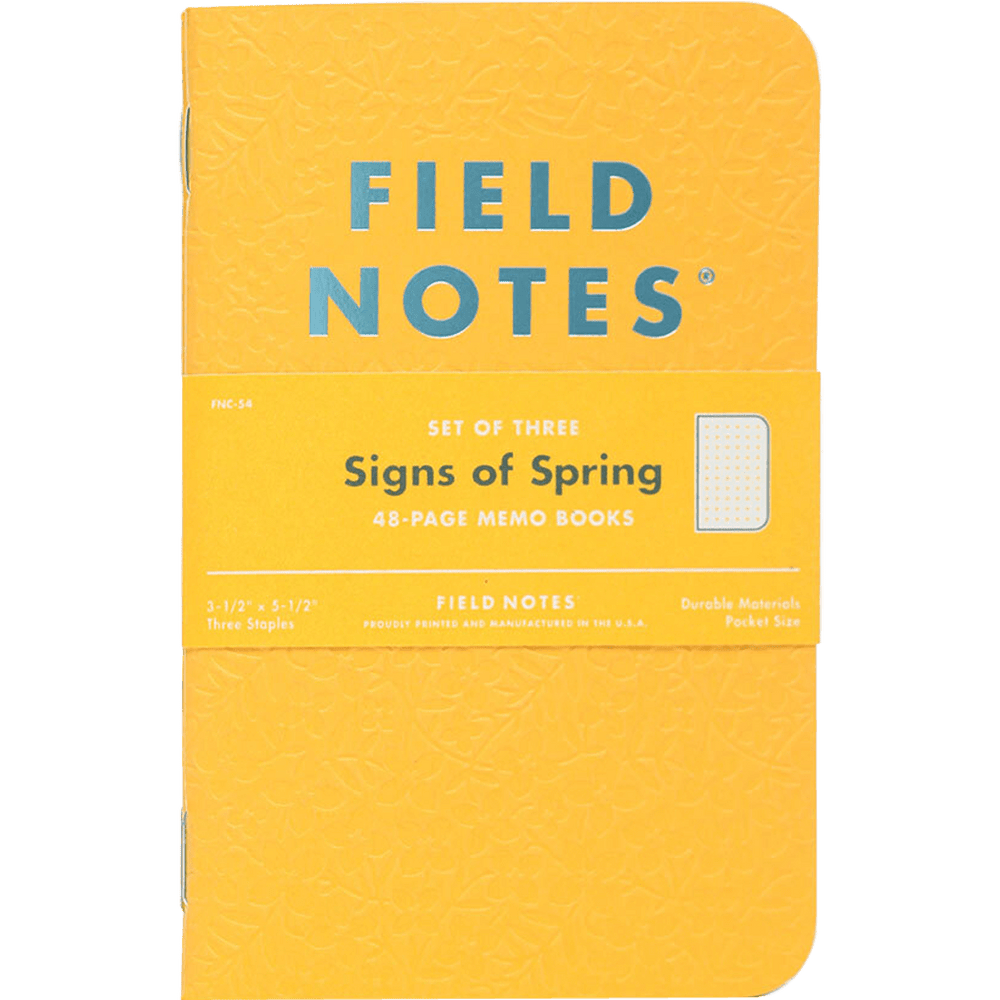 Field Notes Memo Book - Signs of Spring (2022 Quarterly Spring Edition