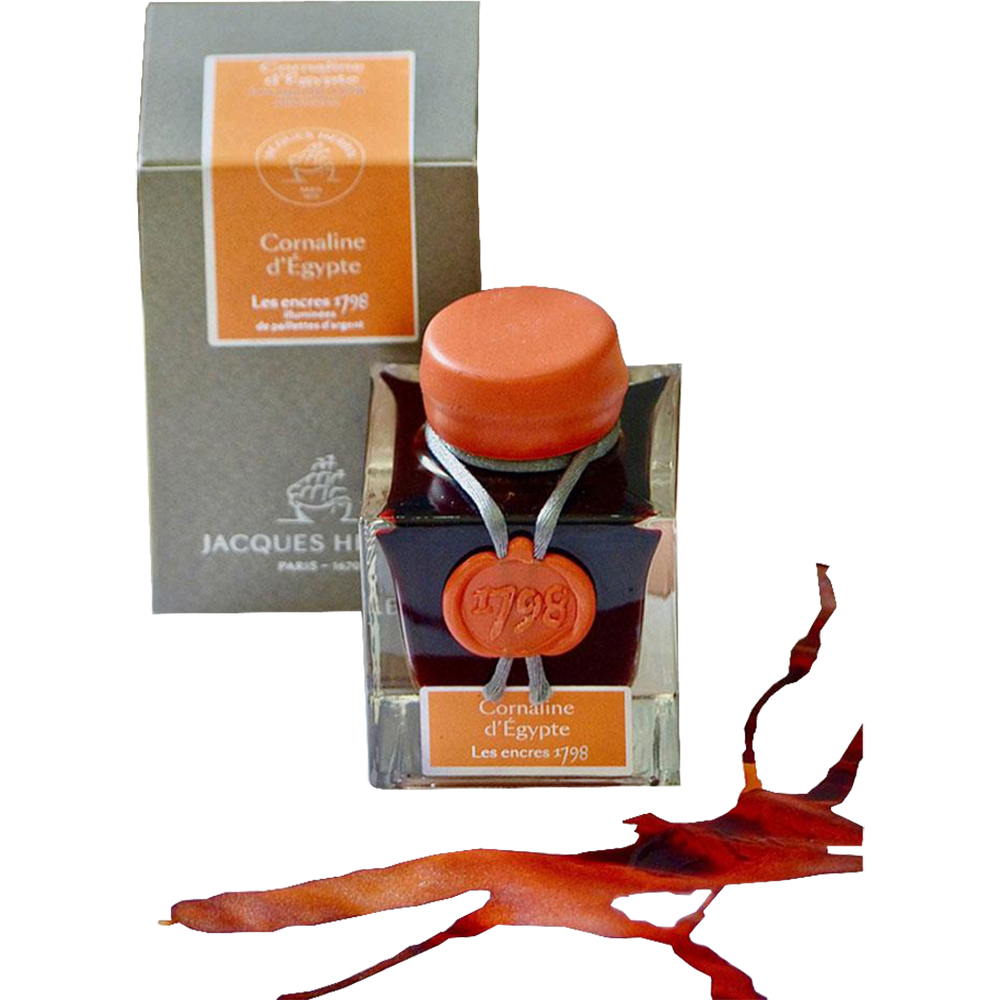 J. Herbin 1798 Cornaline d'Egypte (Orange/Red Egypt) Ink Bottle 50 ML