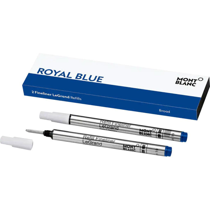 Montblanc LeGrand Fineliner Refill - Royal Blue - Broad (2 Per Pack)