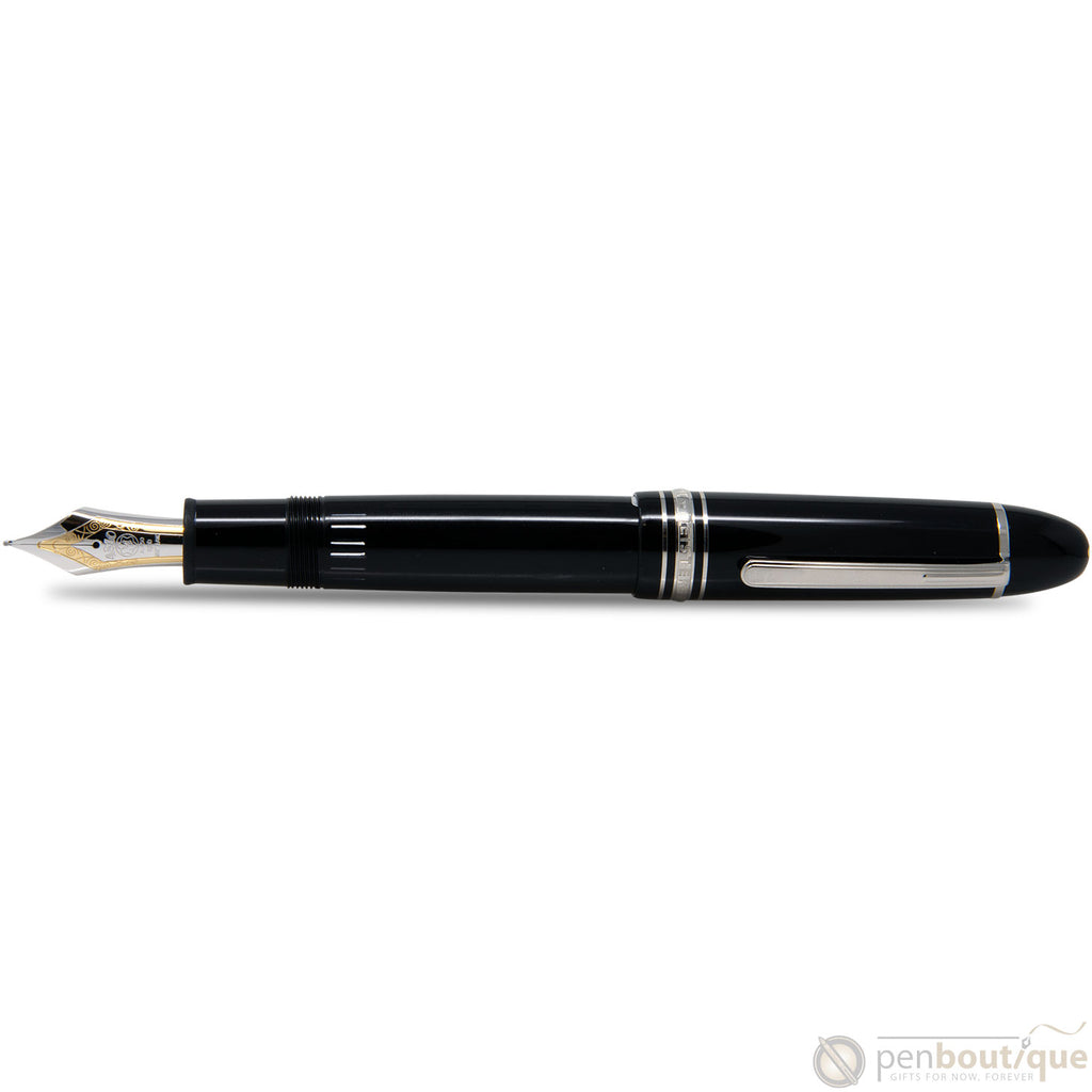 Montblanc Meisterstuck Fountain Pen - 149 Black - Platinum Trim - Pen Boutique Ltd