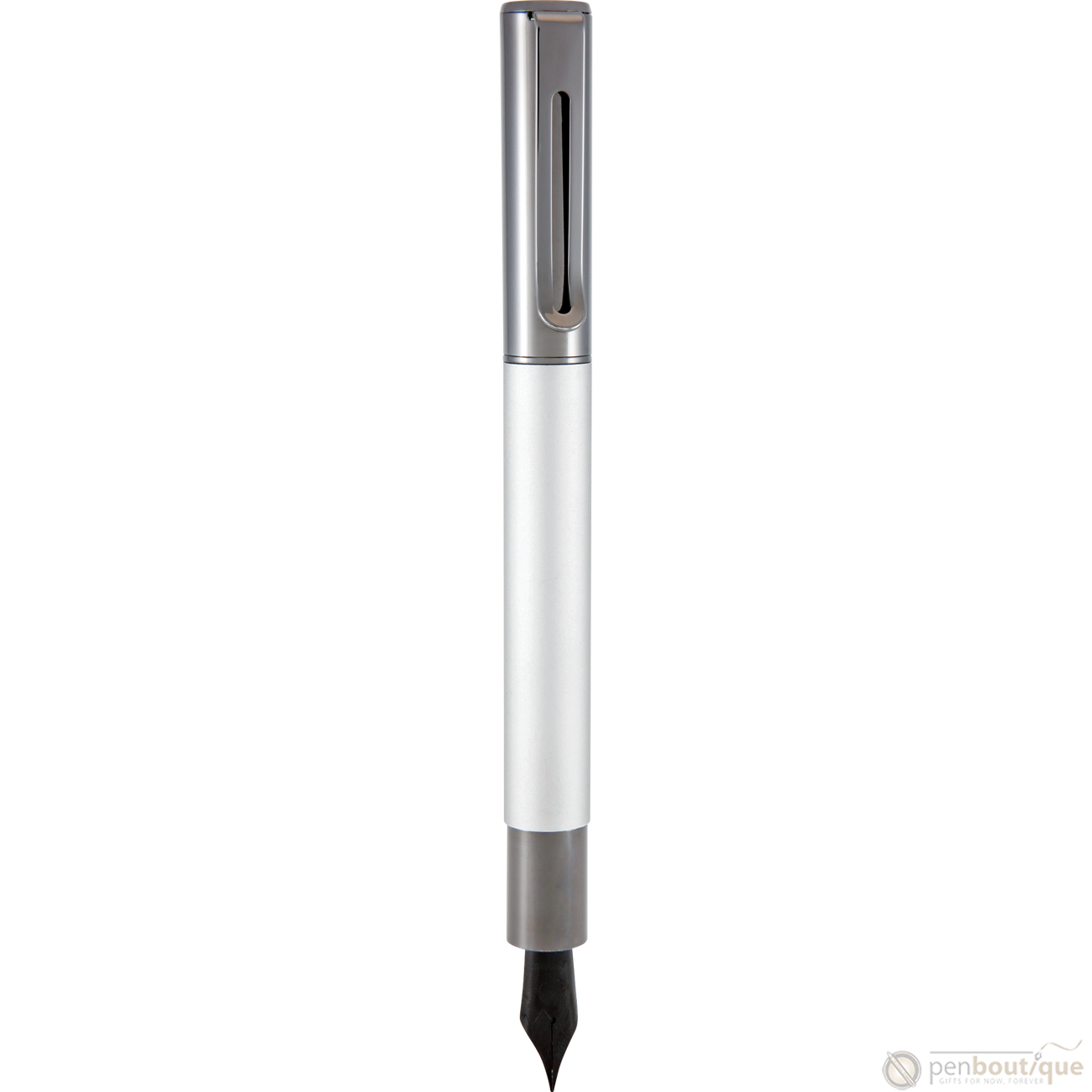 Monteverde Ritma Fountain Pen - Silver - Stub - Pen Boutique Ltd