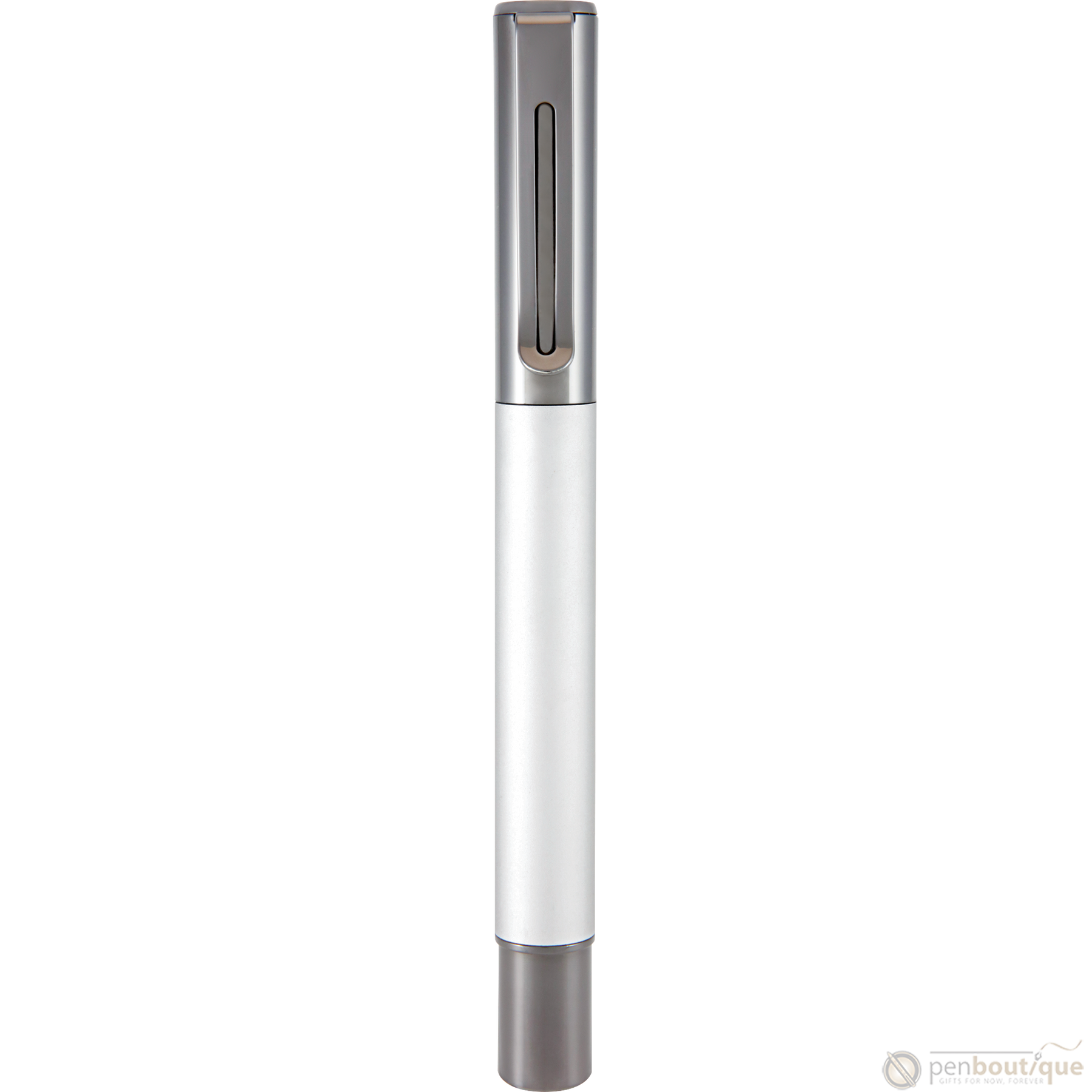 Monteverde Ritma Fountain Pen - Silver - Stub - Pen Boutique Ltd