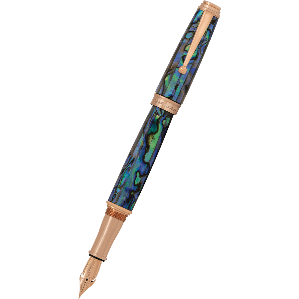 Monteverde Invincia Deluxe Fountain Pen - Abalone Rosegold Trim - Limi ...