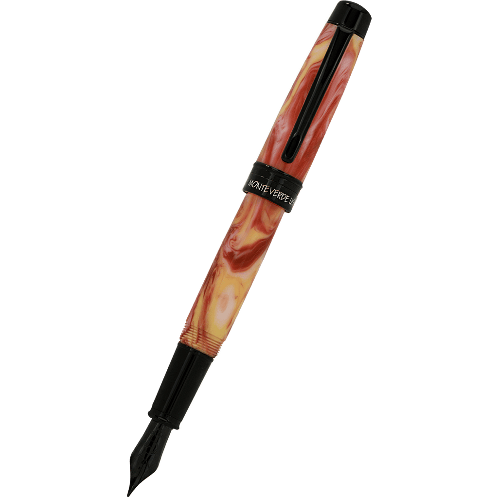 Monteverde Prima Fountain Pen - Red Swirl