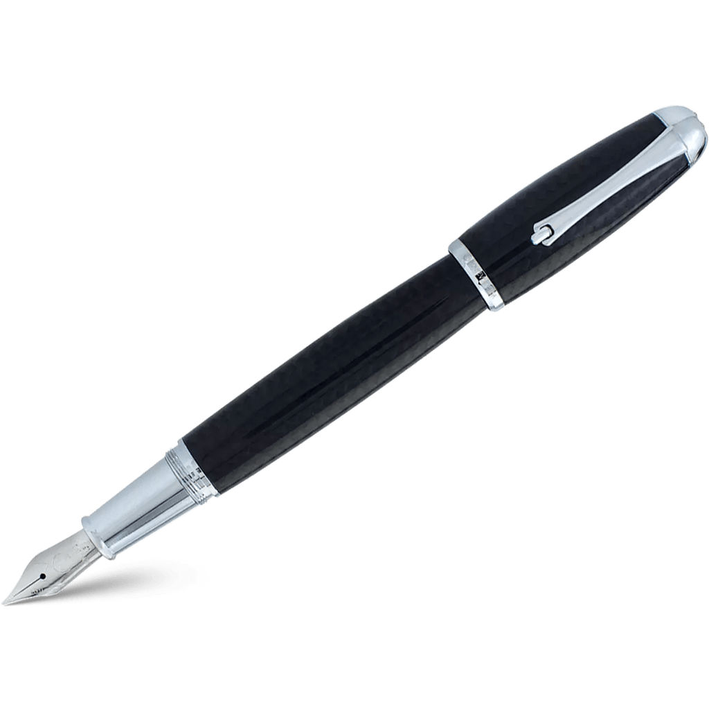 Monteverde Super Mega Fountain Pen - Carbon Fiber - Chrome - Pen ...