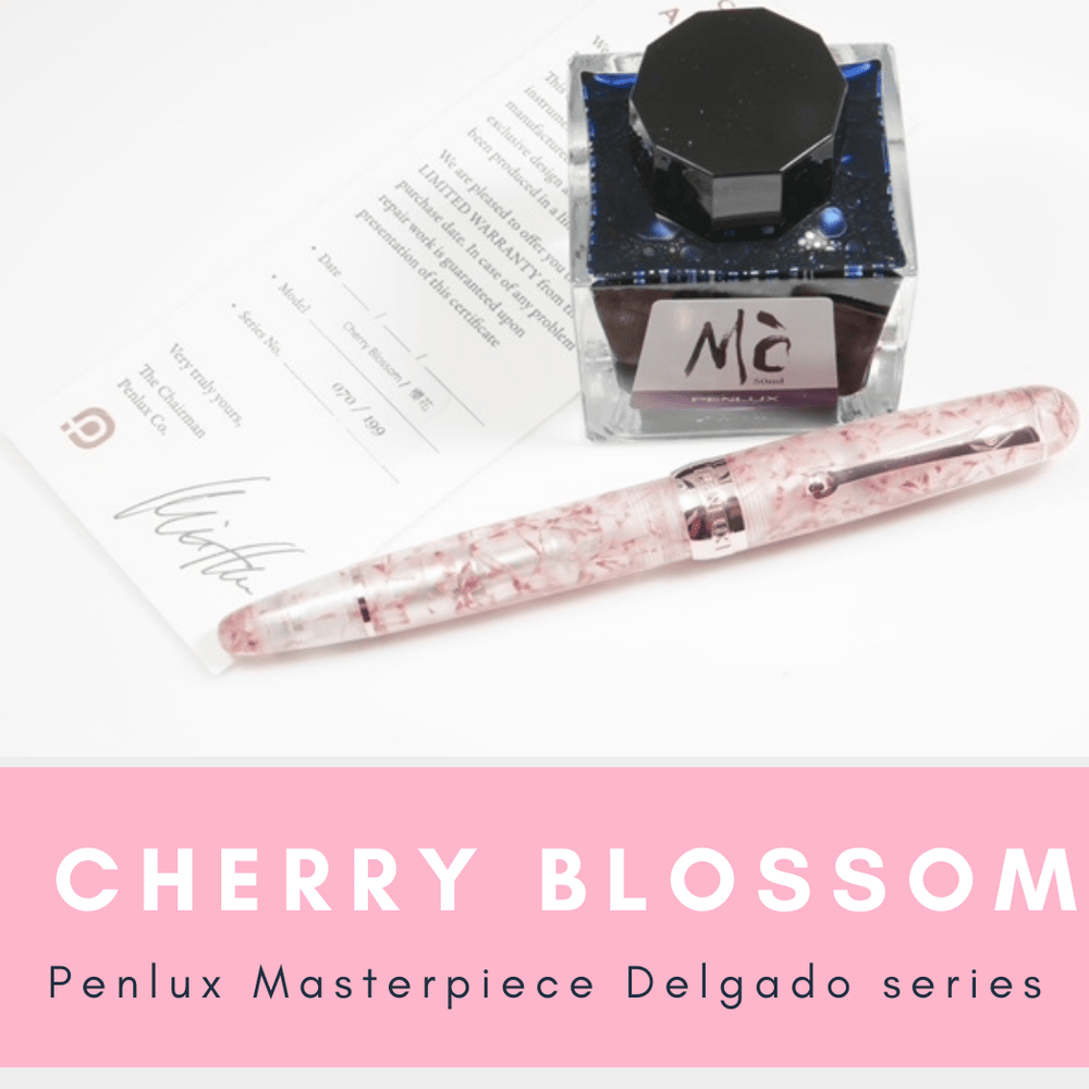 Penlux Masterpiece Delgado Fountain Pen - Limited Edition - Cherry Blo