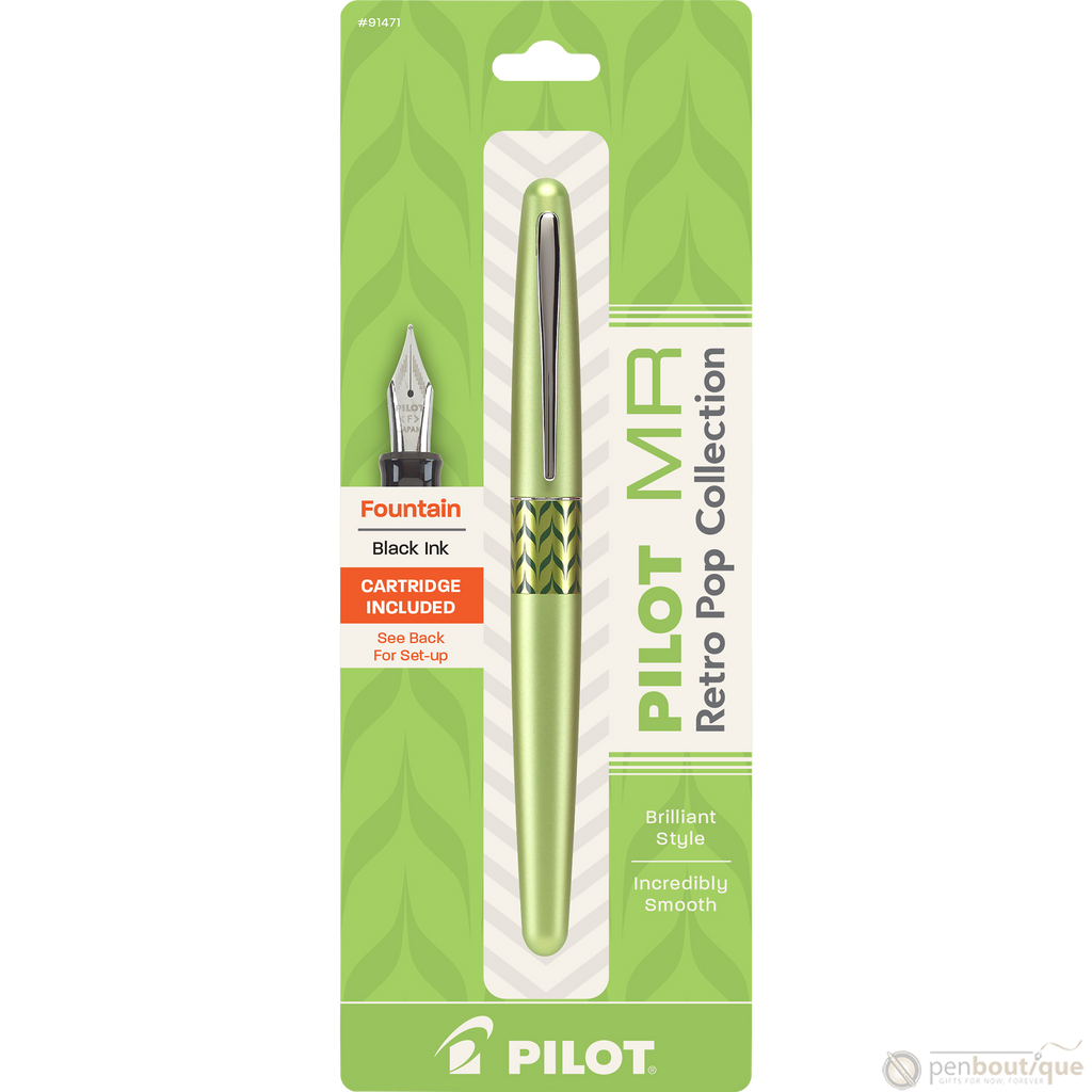 Pilot Fountain Pen - MR Collection - Retro Pop - Green - Pen Boutique Ltd