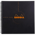Rhodia Wirebound Black Reverse Book 8 1/4 x 8 1/4