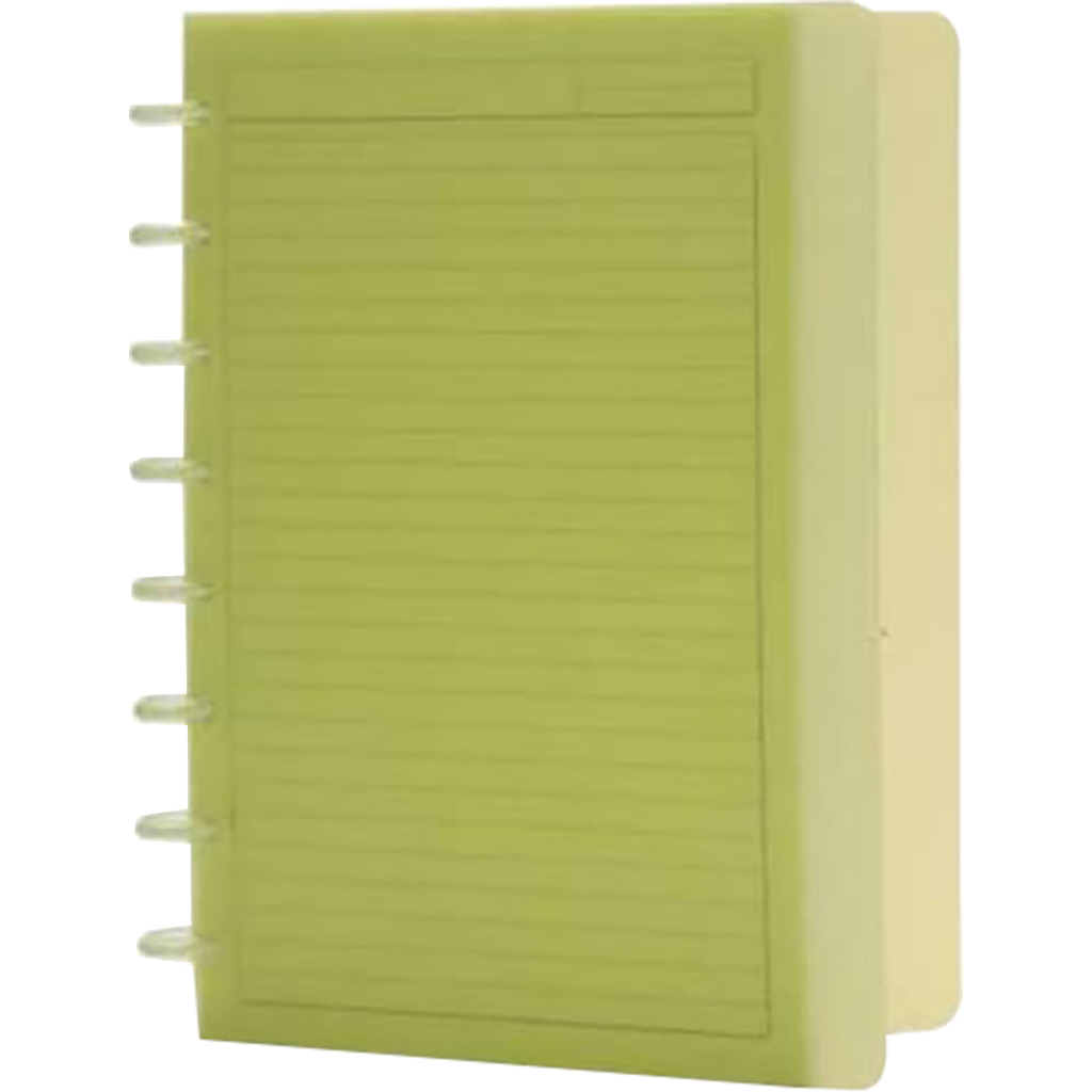 Rollabind Plastic Junior Size Translucent Green Notebook