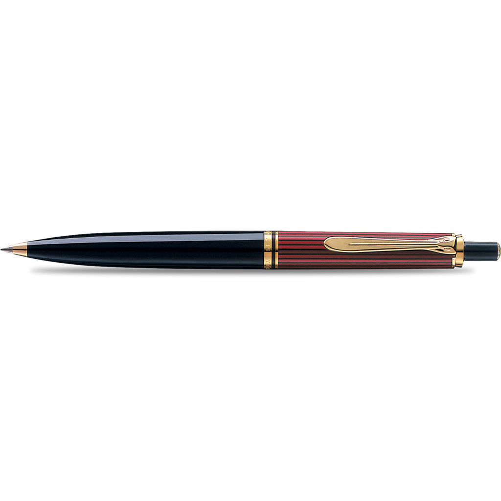 Pelikan Souveran Ballpoint Pen - K400 Red & Black Stripe - Pen Boutique Ltd
