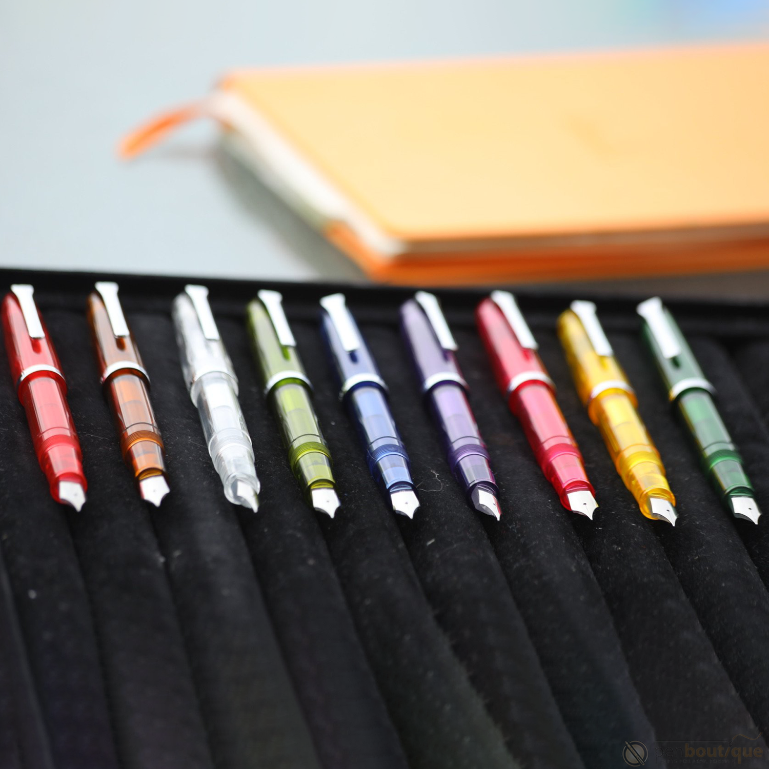 Sailor Compass 1911 Steel Fountain Pen Set - Transparent Clear