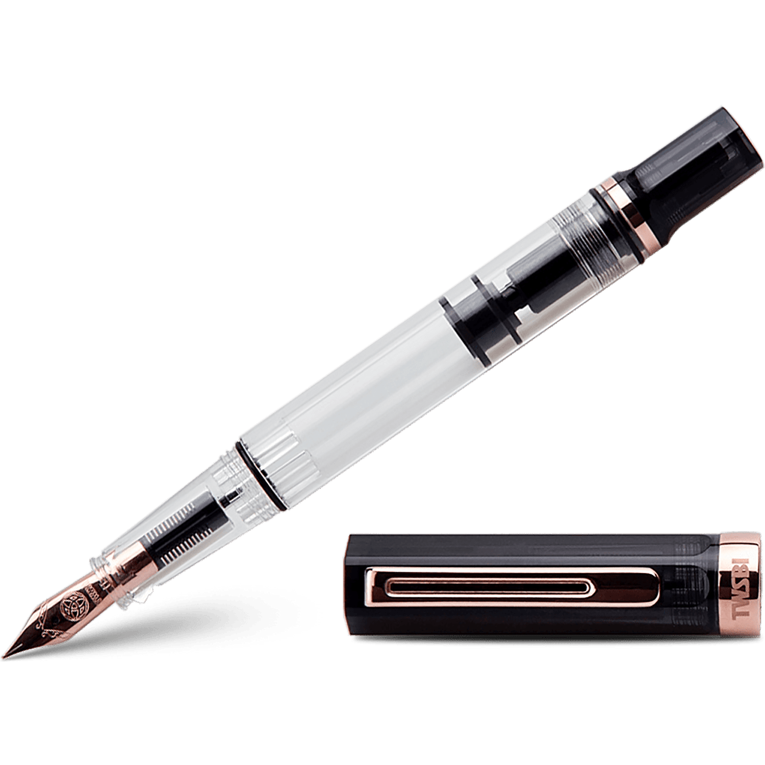 TWSBI Eco Smoke Rose Gold Fountain Pen - Special Edition