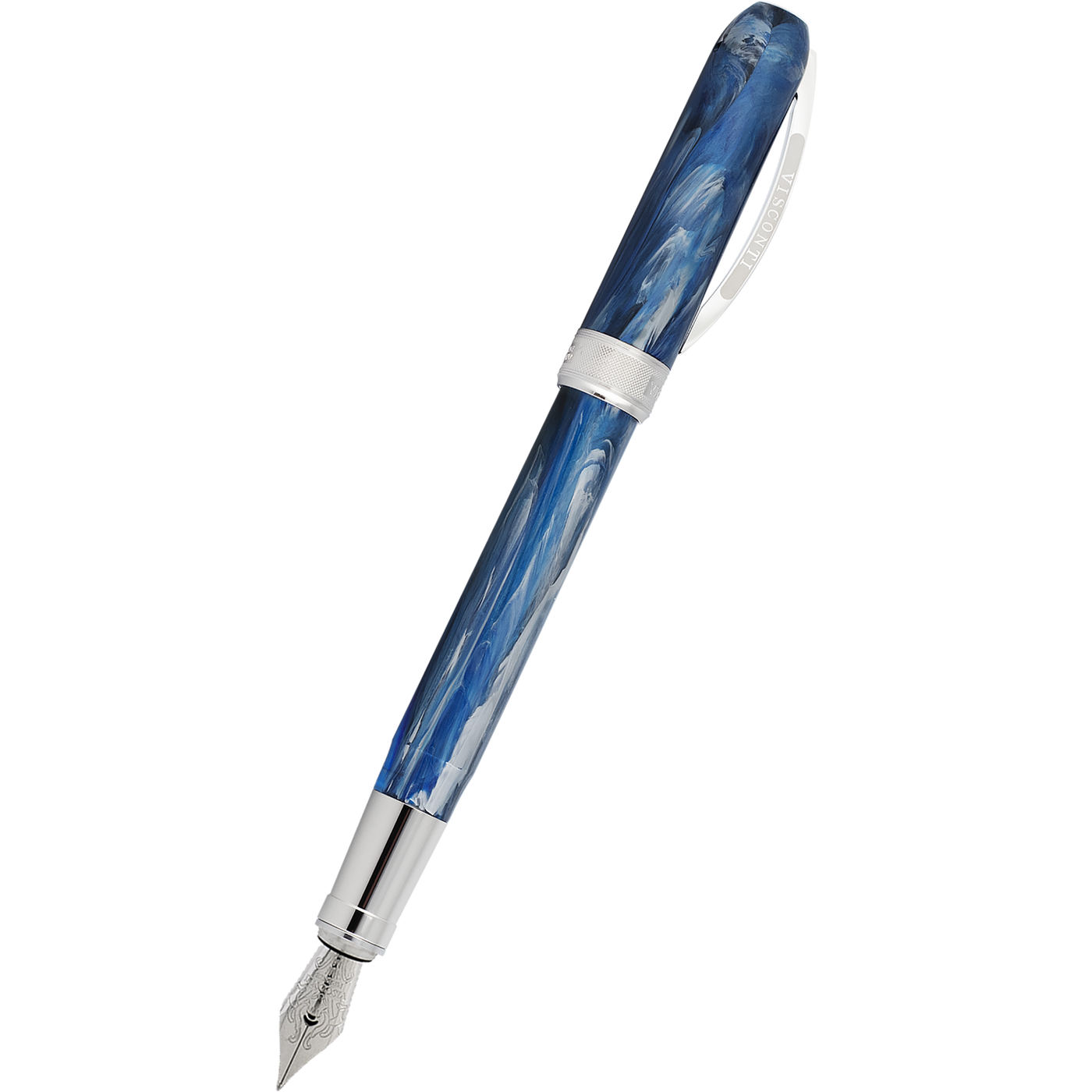 Visconti Rembrandt Fountain Pen - Blue Fog - Broad - Pen Boutique Ltd