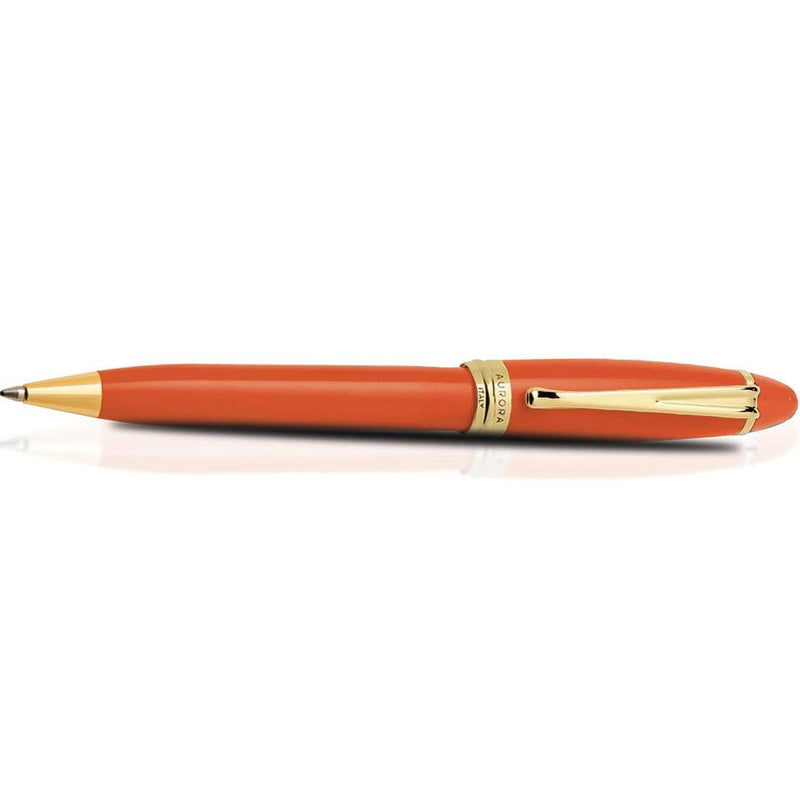 Aurora Ipsilon Ballpoint Pen - Seasons - Autumn Orange - Yellow Gold T