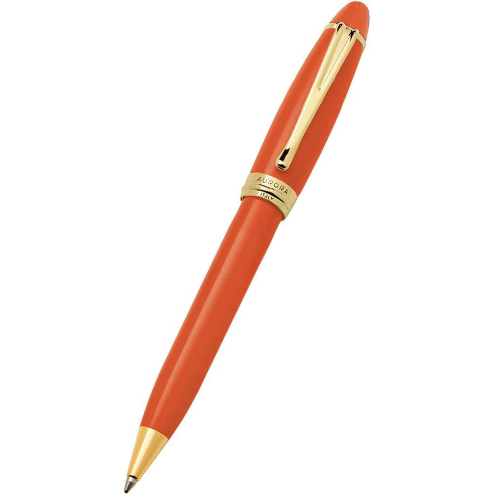 Aurora Ipsilon Ballpoint Pen - Seasons - Autumn Orange - Yellow Gold T