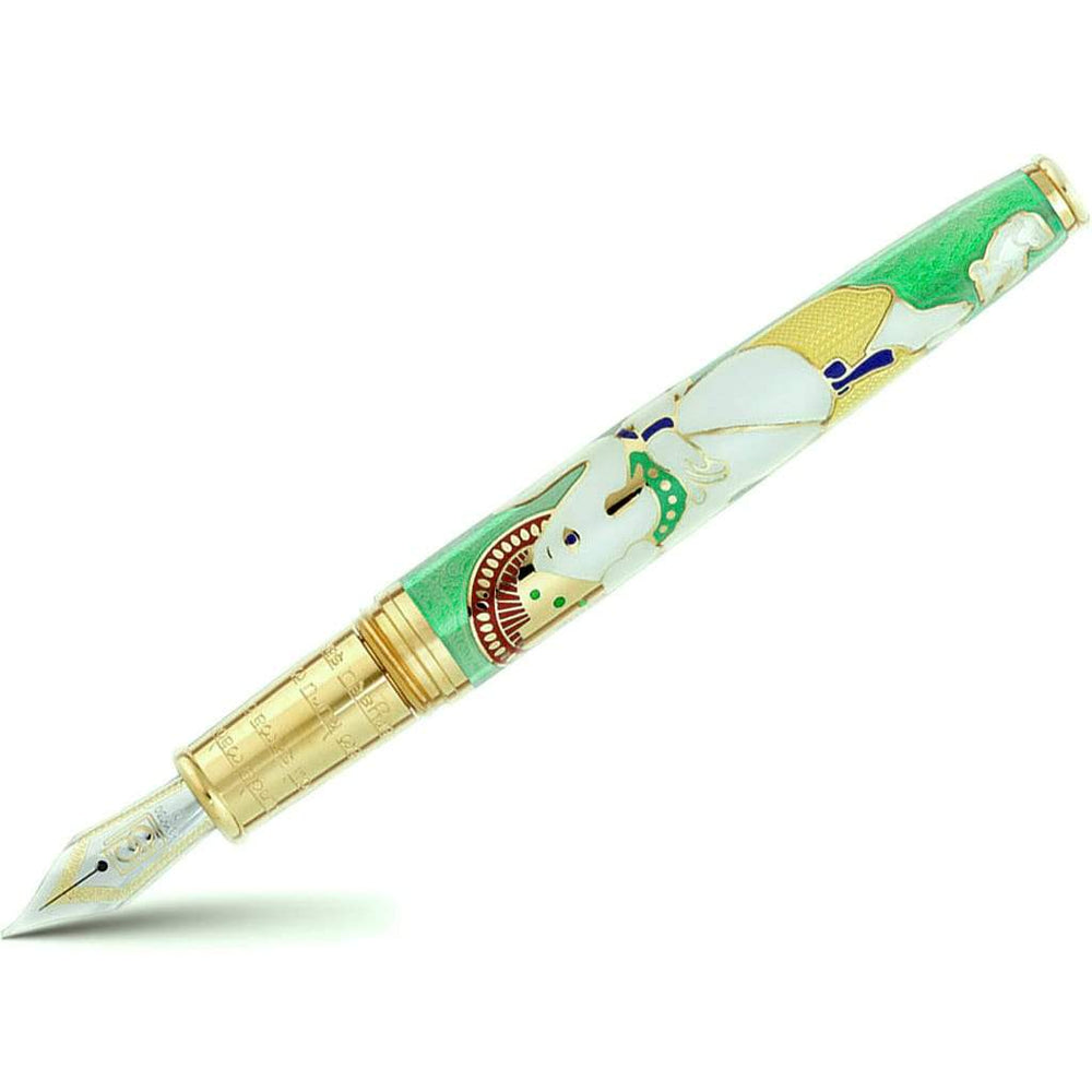 David Oscarson Lord Ganesha Fountain Pen - Mint Green