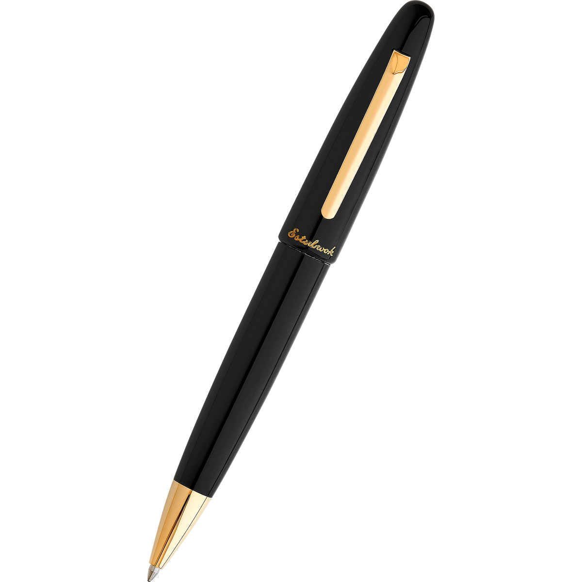 Esterbrook Estie Ballpoint Pen - Ebony - Gold Trim
