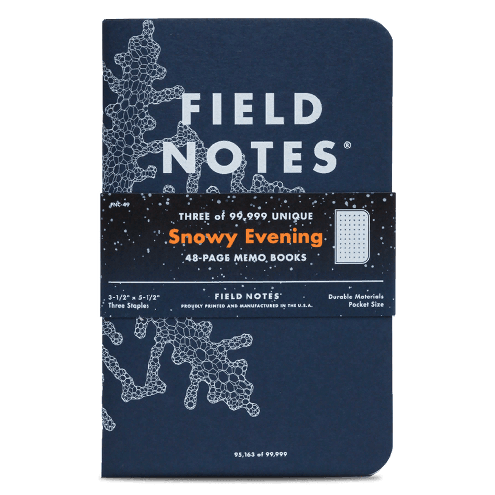 Carnet de notes de terrain - Édition limitée - Soirée d'hiver enneigée