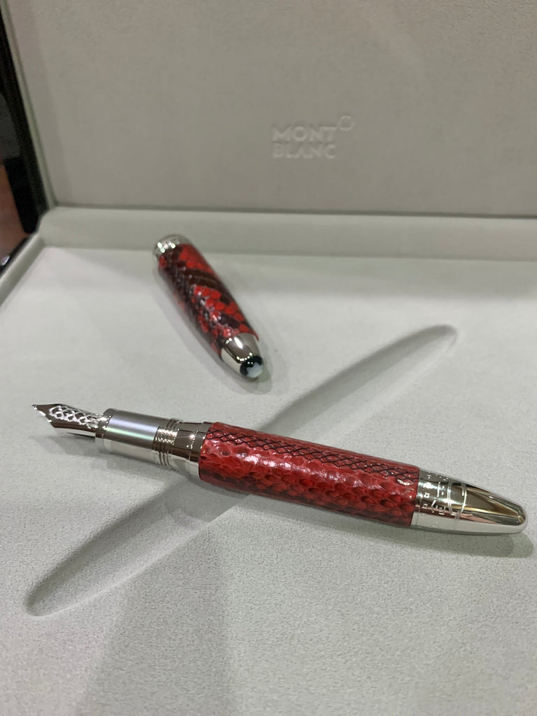 Montblanc Meisterstuck Fountain Pen - Great Masters - Python Leather ...