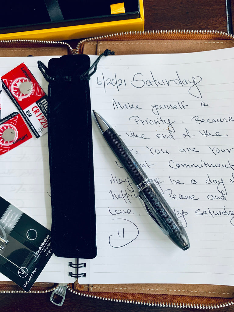 Cross Peerless TrackR Ballpoint Pen - Carbon Black - Pen Boutique Ltd