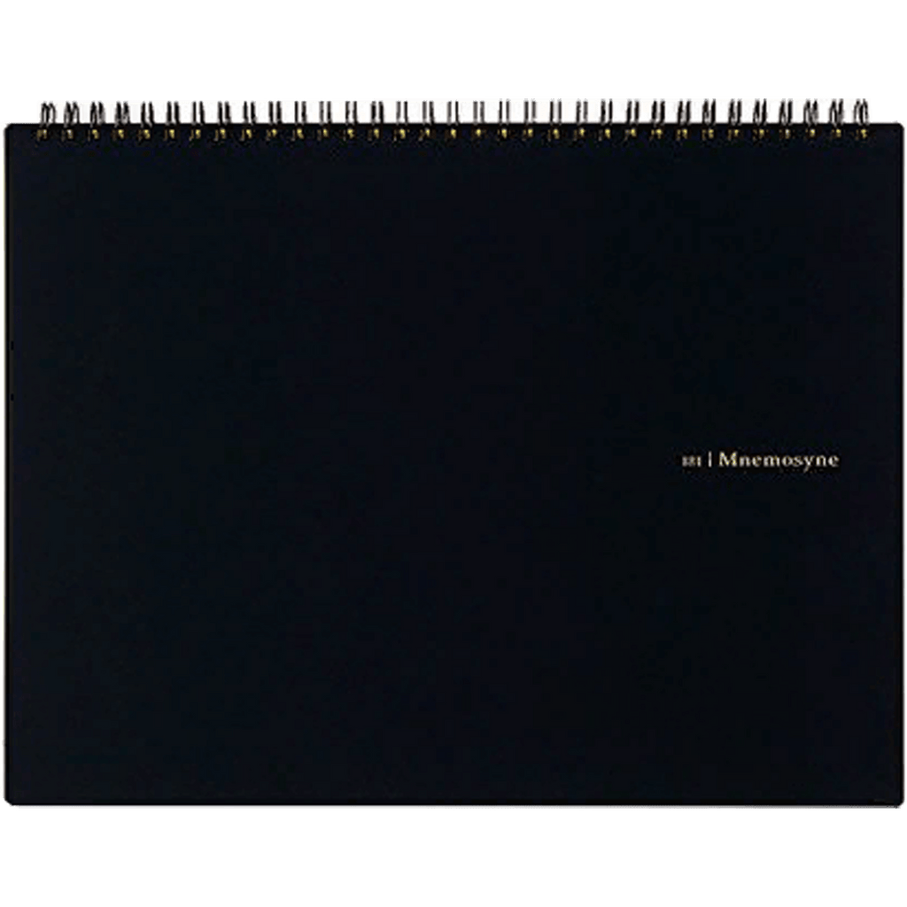 Maruman Mnemosyne Notebook - Black - Blank - A4 - Pen Boutique Ltd