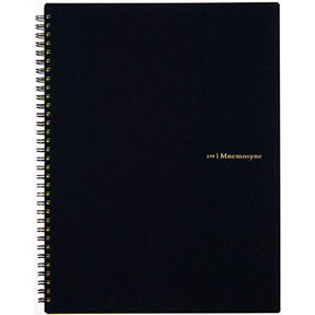 Maruman Mnemosyne Notebooks - Black - Lined - A4
