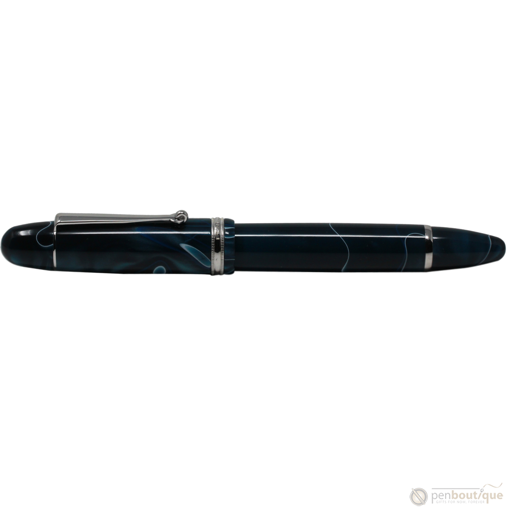 Penlux Masterpiece Grande Fountain Pen - Blue Swirl - Medium - Pen ...