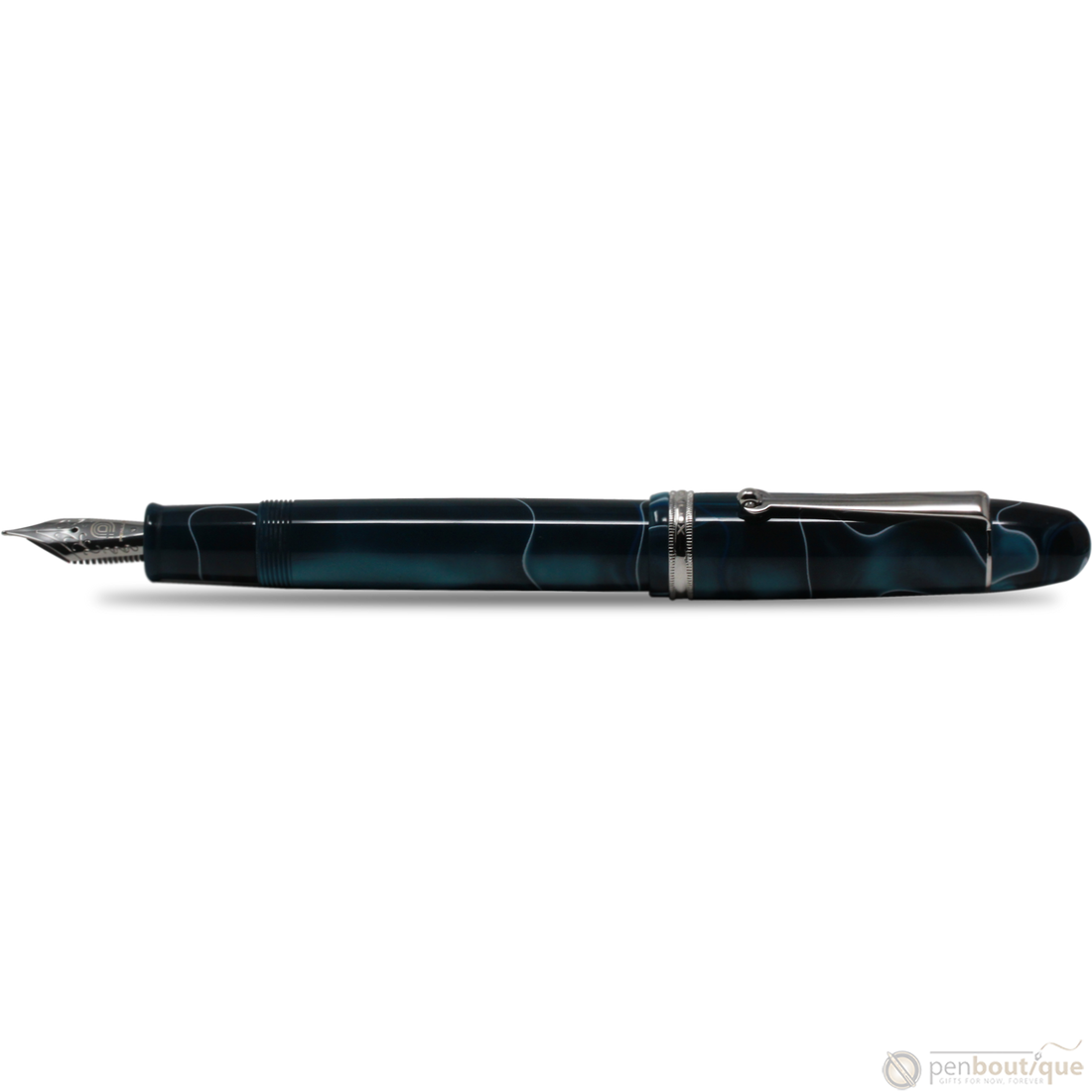 Penlux Masterpiece Grande Fountain Pen - Blue Swirl - Medium - Pen ...
