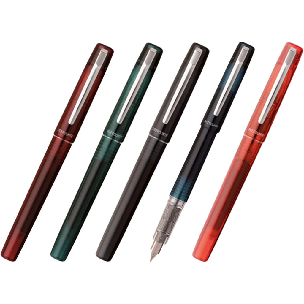 Platinum Prefounte Fountain Pen - Vermilion Orange / Fine - Pen ...