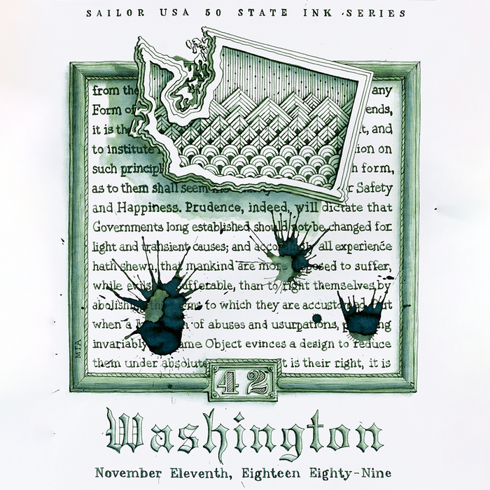 Sailor Bottled Ink - USA State - Washington - 20ml