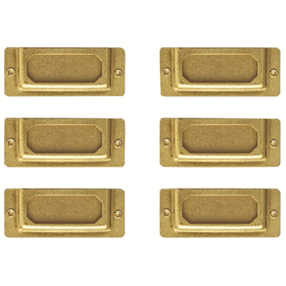 Traveler's Brass Label Plate