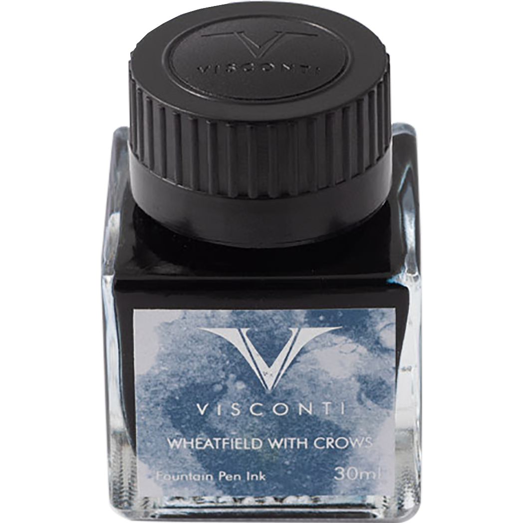 Visconti Van Gogh Ink Bottle - Wheatfield with Crows - Blue - 30ml ...